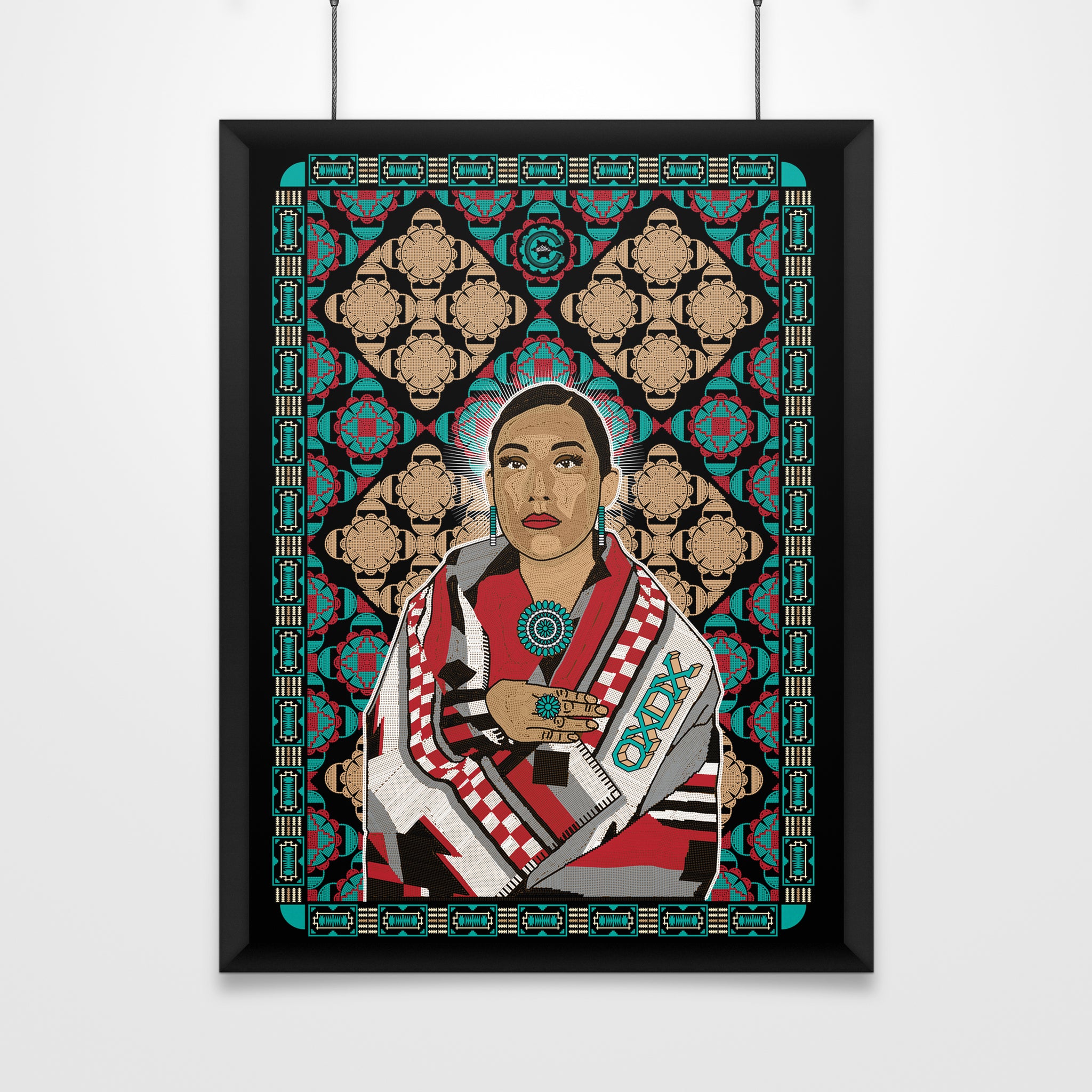 BEADED WOMAN (Art Print) – OXDX Clothing